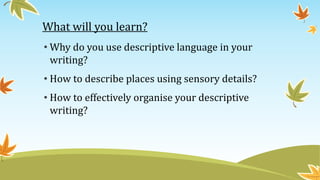 DESCRIBING PLACES | PPTX