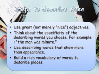 Describing place (speaking) | PPTX