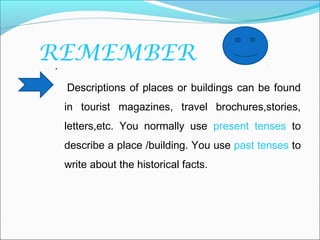 Describing places tips | PPT