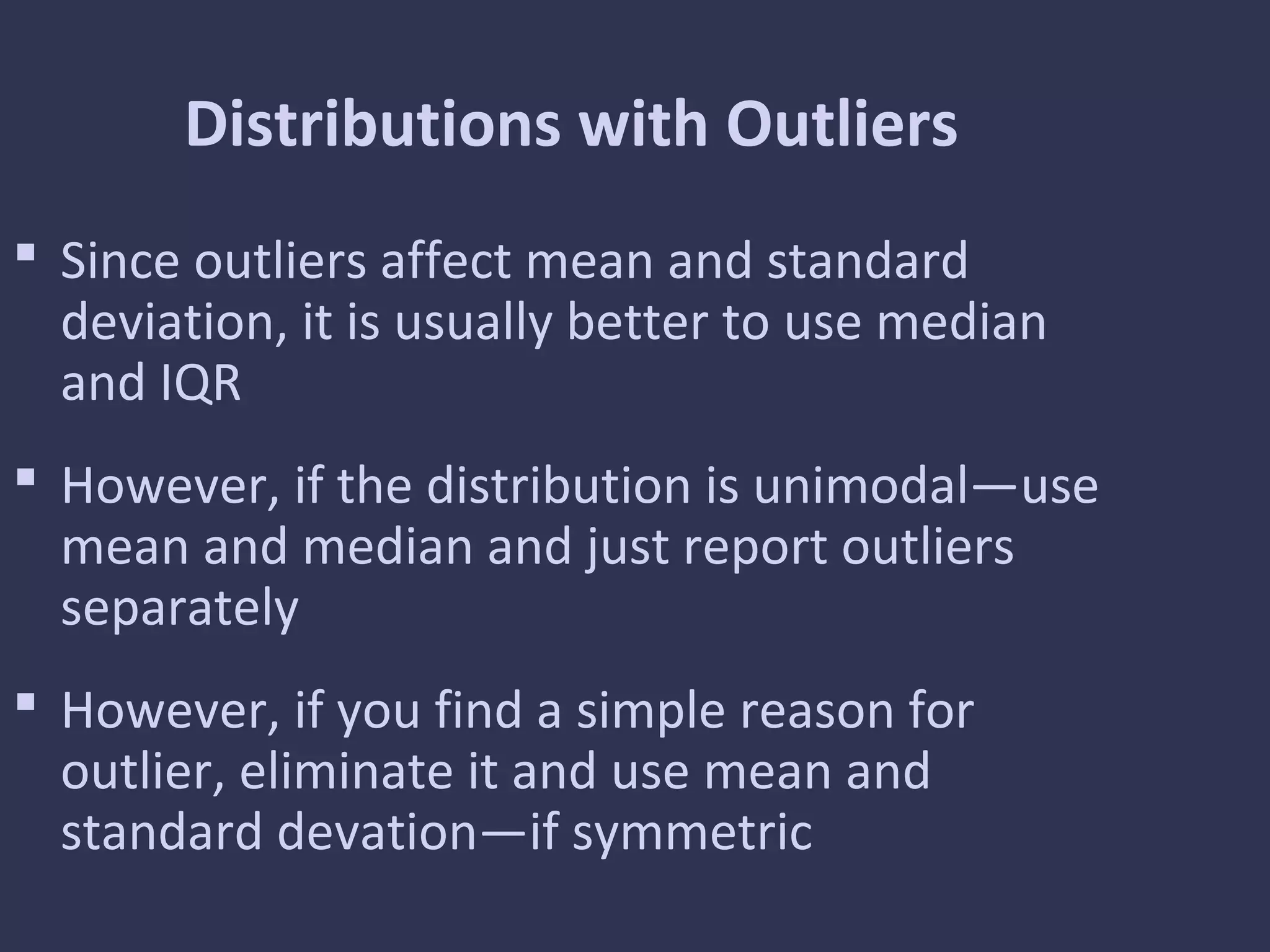 Describing quantitative data with numbers | PPT