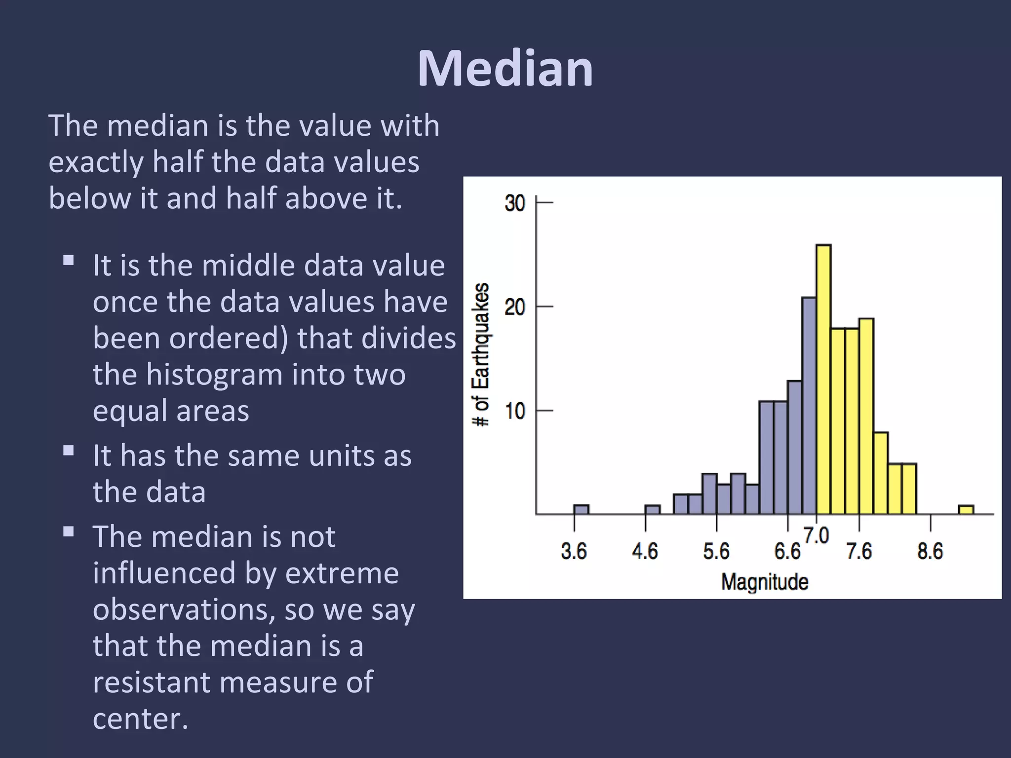 Describing quantitative data with numbers | PPT