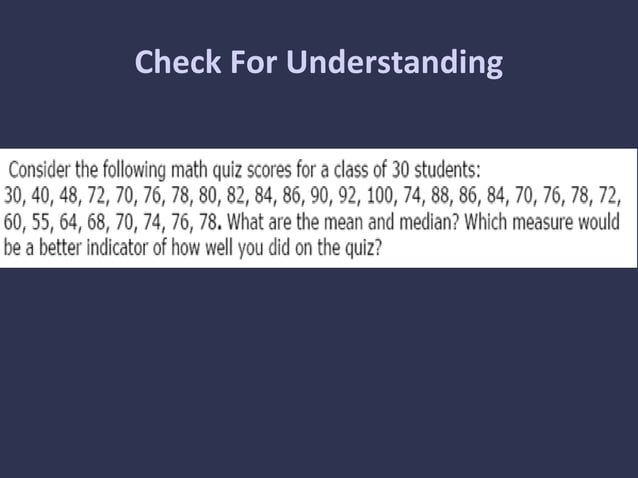 Describing quantitative data with numbers | PPT