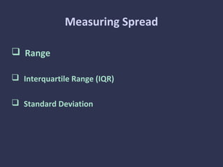 Describing quantitative data with numbers | PPT