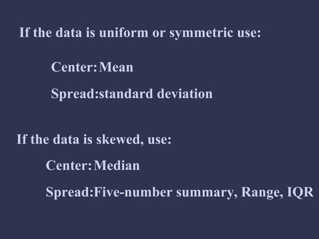 Describing quantitative data with numbers | PPT