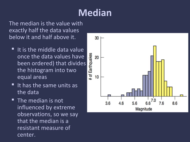 Describing quantitative data with numbers | PPT