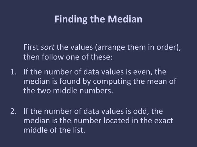 Describing quantitative data with numbers | PPT