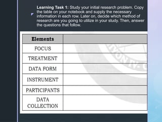 Describing Research Design,Methodology and Preparing the Instrument.pptx