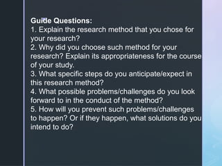 Describing Research Design,Methodology and Preparing the Instrument.pptx