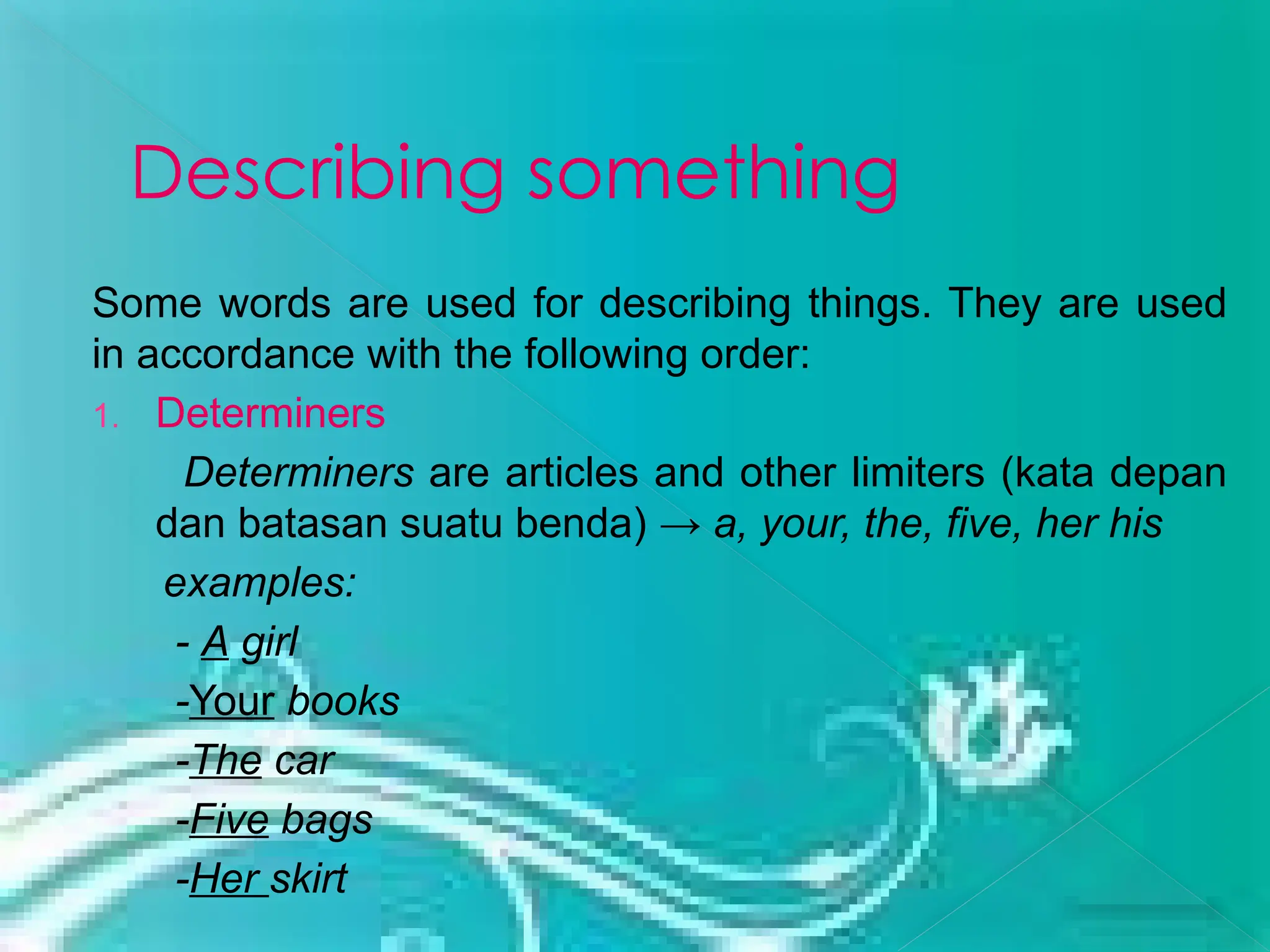 describing something are you things .pptx