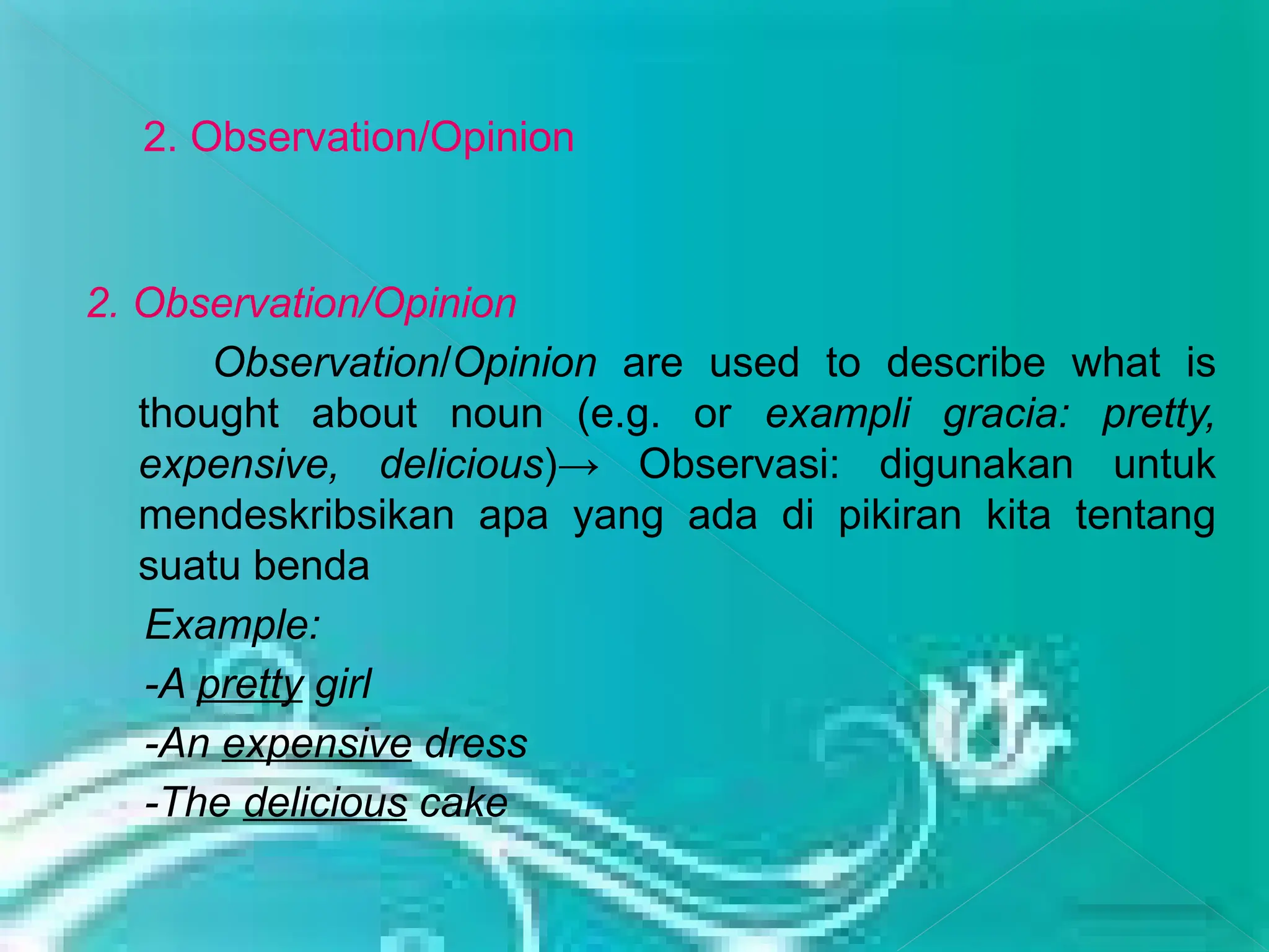 describing something are you things .pptx