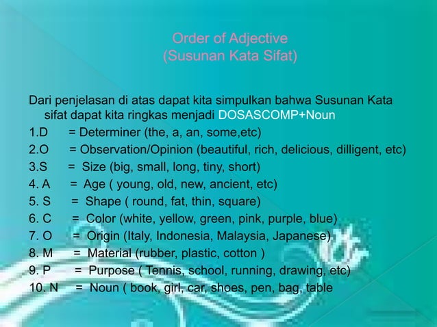 describing something are you things .pptx