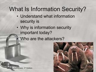 Describing the challenges of securing information | PPT
