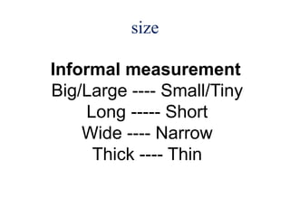 describing things | PPTX