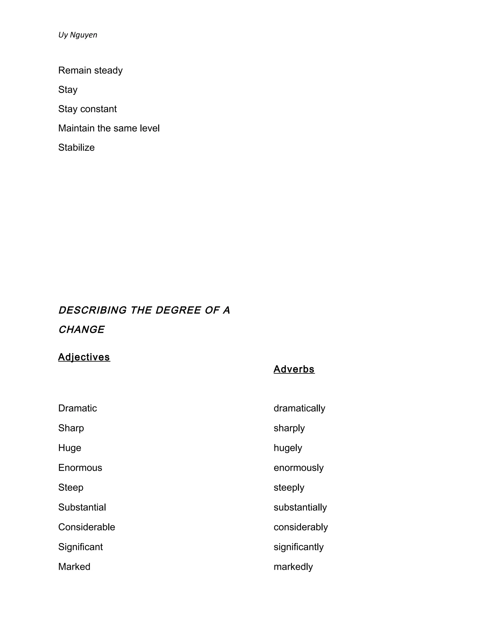 Describing trends | DOC