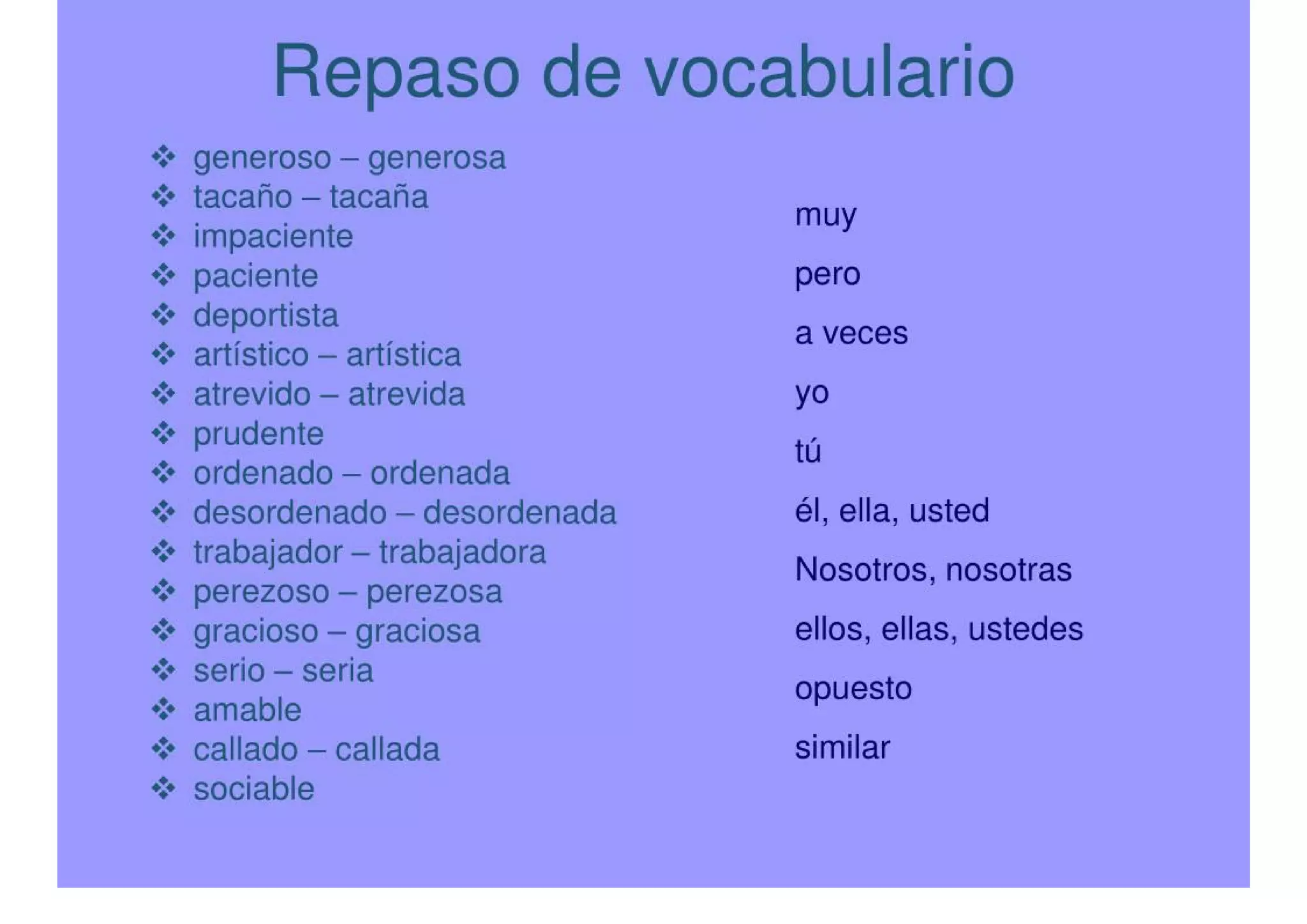 Describing Yourself And Others | PPT