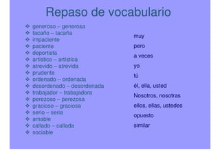 Describing Yourself And Others | PDF
