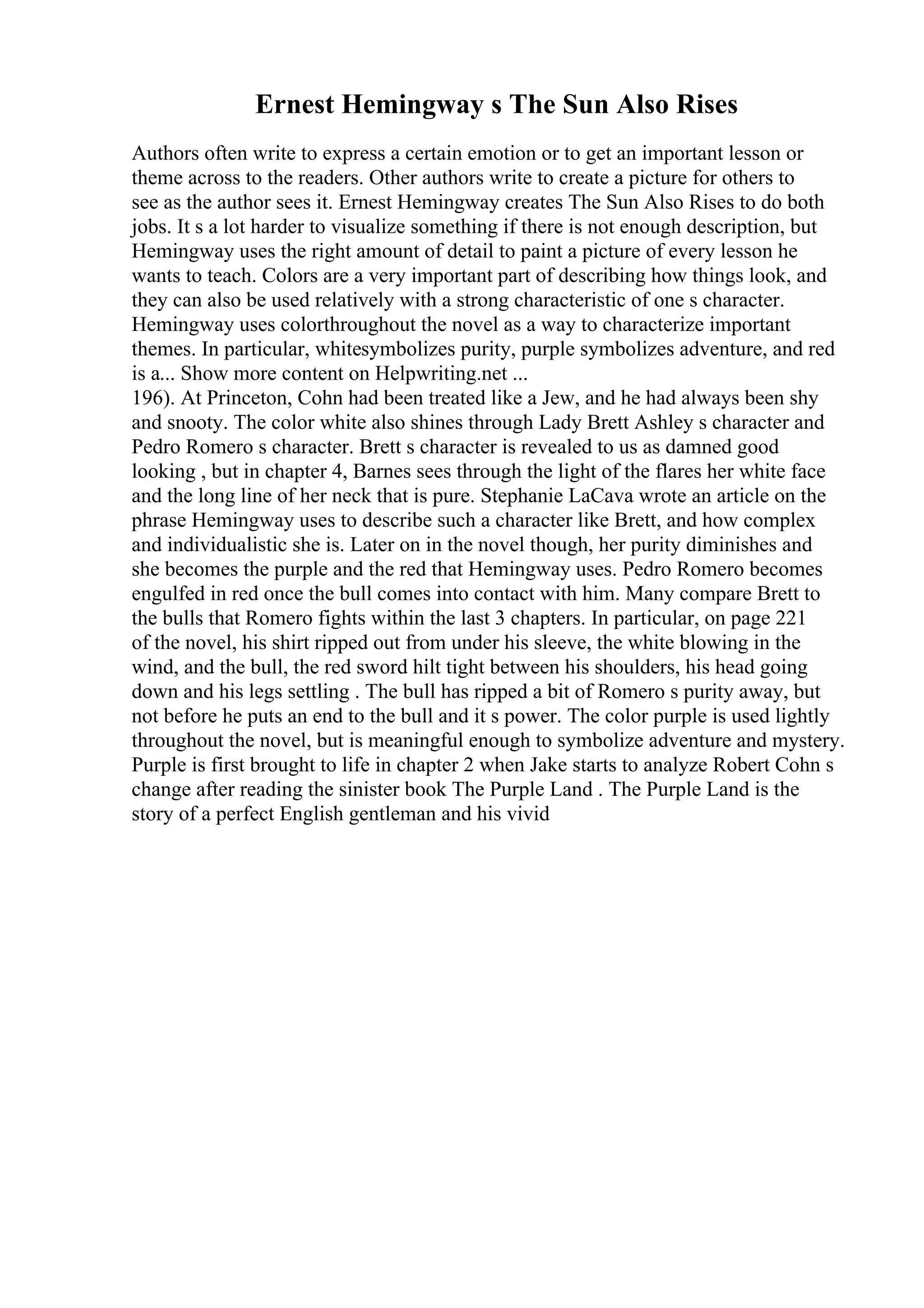 Describing Yourself Essay | PDF