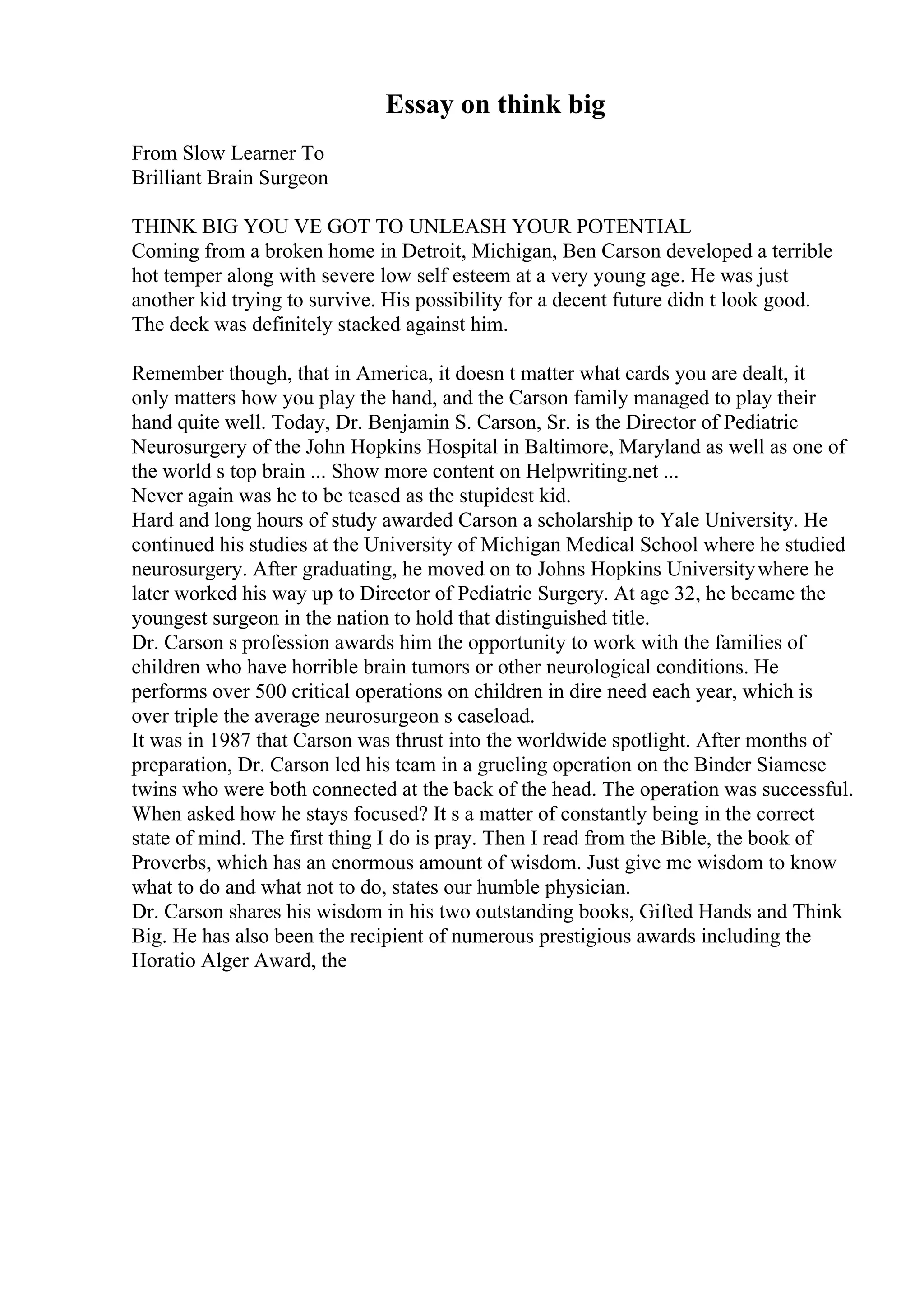 Describing Yourself Essay | PDF