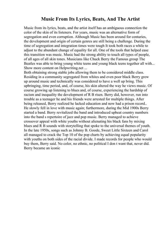 Describing Yourself Essay | PDF