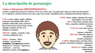 Descripción de personajes narrativos para 4º y 5º Básico | PPTX