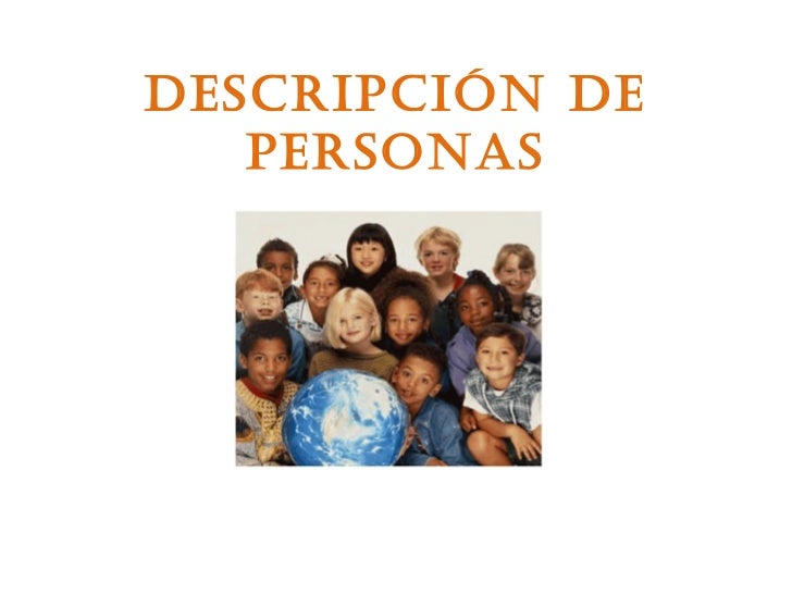 Descripción de personas
