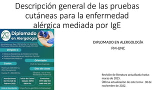 Descripción general de las pruebas cutáneas para la.pptx