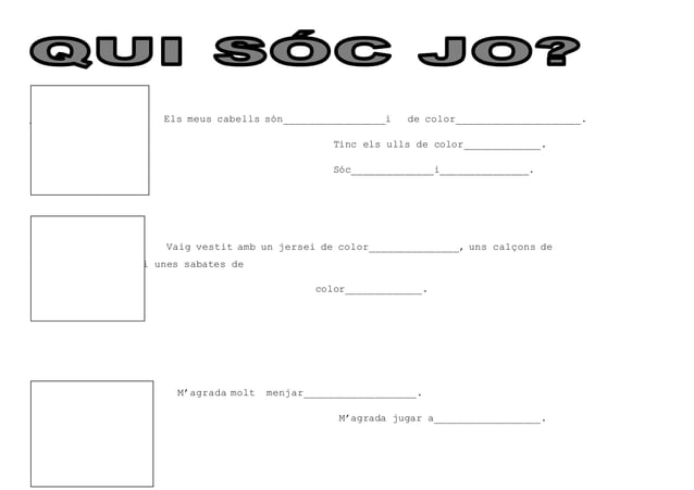 descripció d'un mateix | PPT