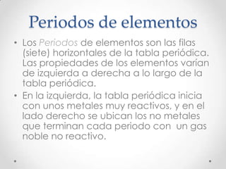 Descripcion de la tabla periodica | PPTX