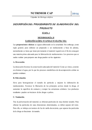Descripcion del proceso de laboracion del producto | DOCX