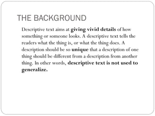 DESCRIPTION.pptDESCRIPTIONDESCRIPTIONDES | PPT