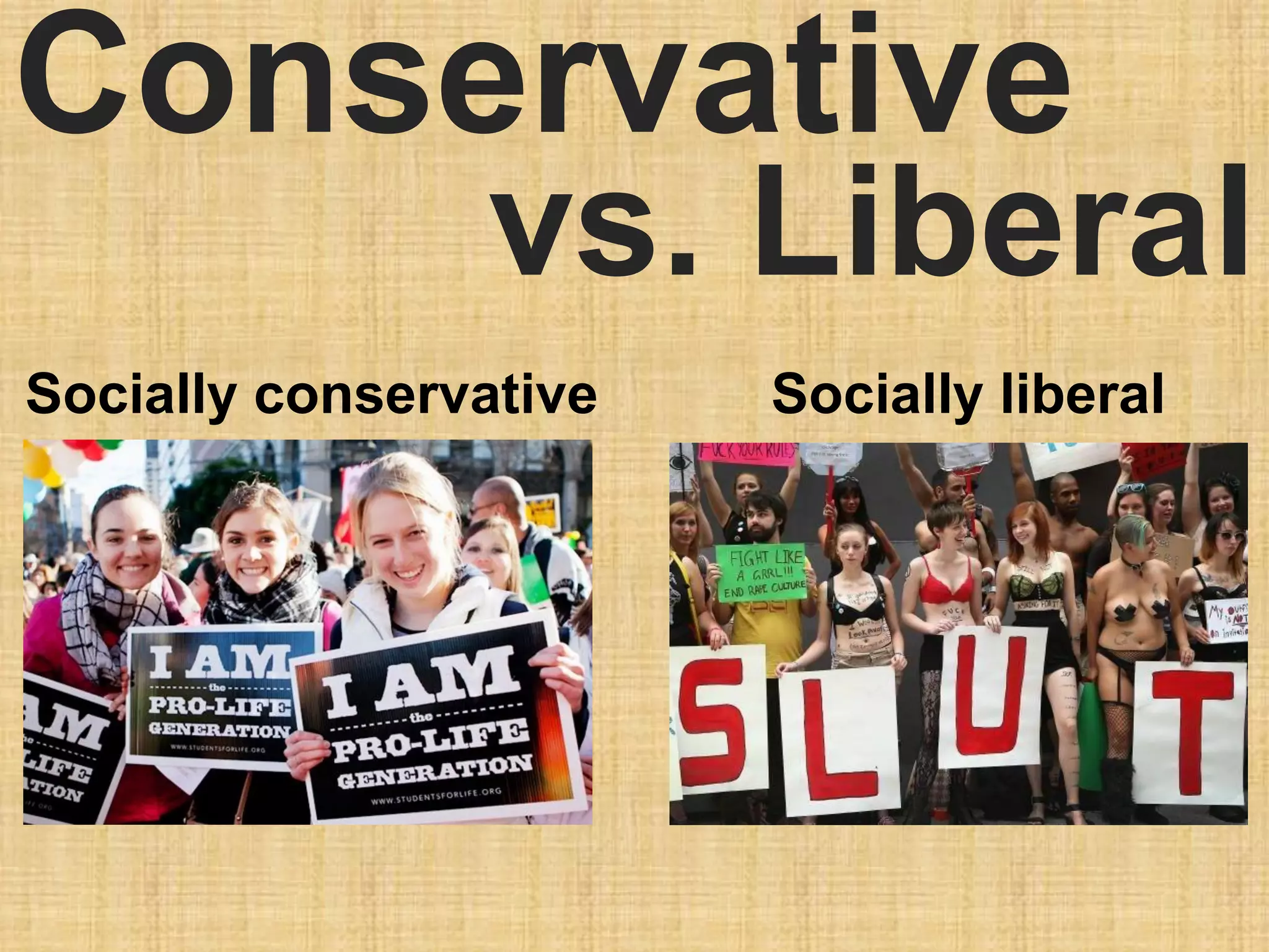 Socially conservative vs. socially liberal. | PDF