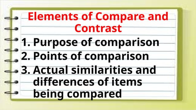 COMPARE & CONTRAST AS TEXT STRUCTURE.pptx | Education
