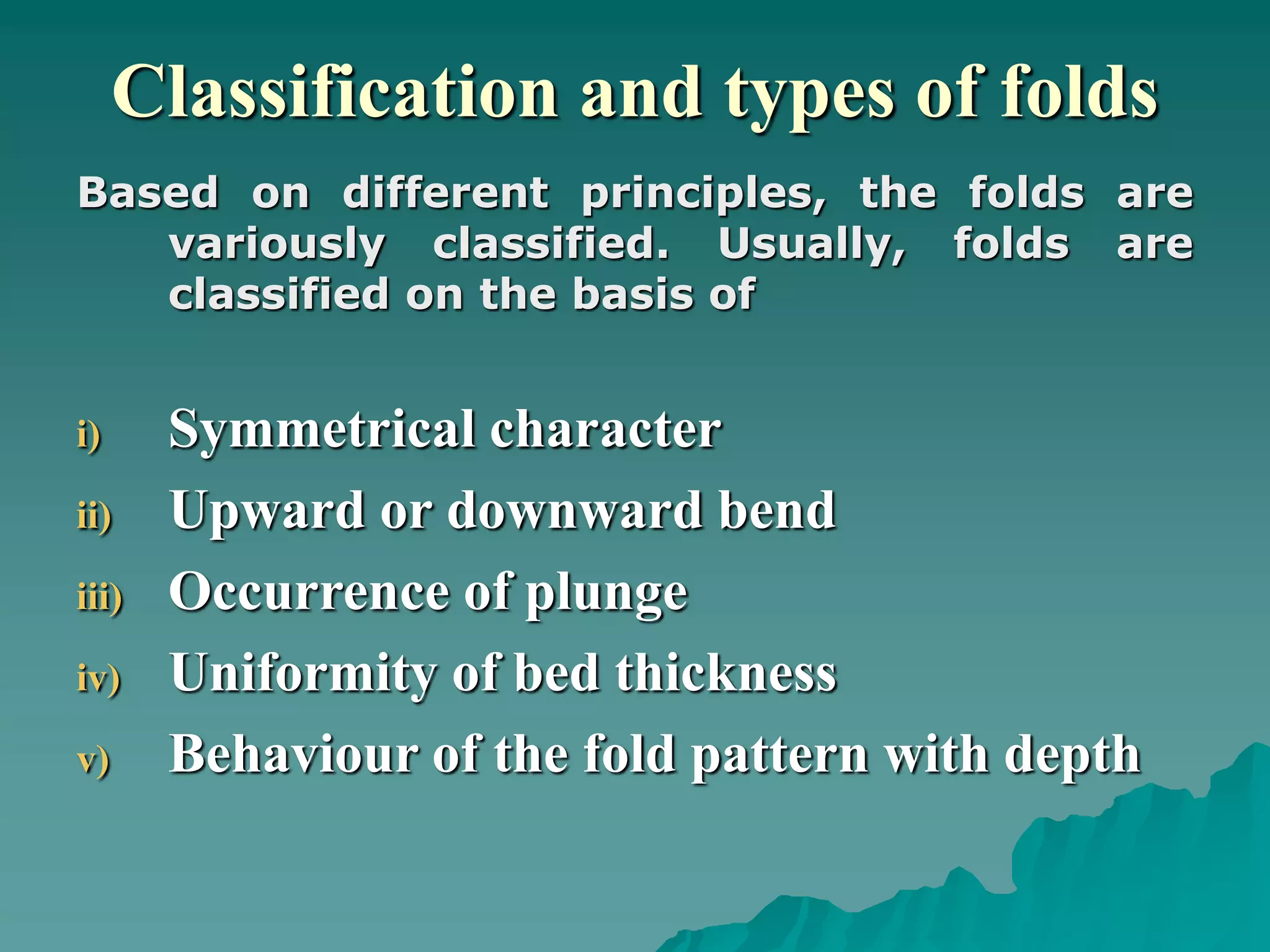 Description and classification of folds | PPT