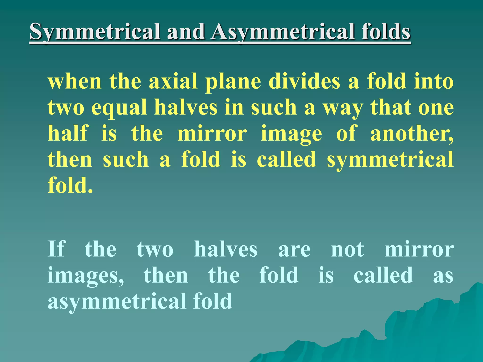 Description and classification of folds | PPT