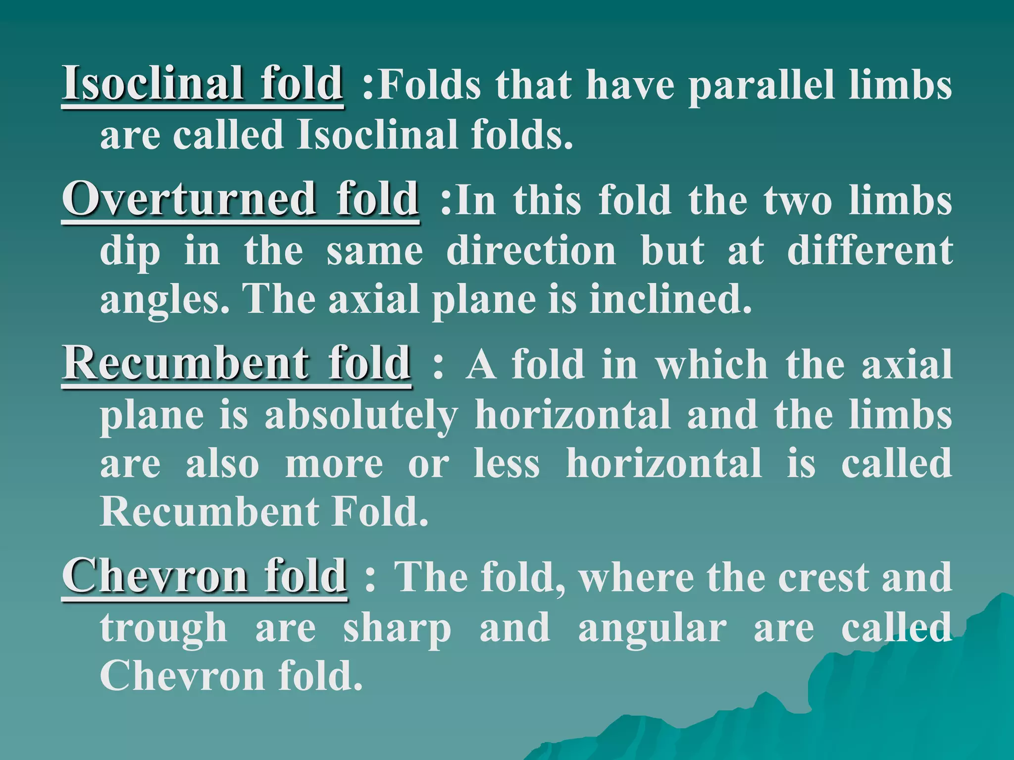 Description and classification of folds | PPT