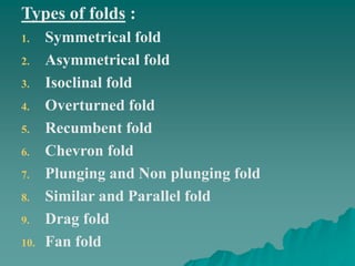 Description and classification of folds | PPT