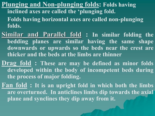 Description and classification of folds | PPT | Geology | Science