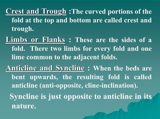 Description and classification of folds | PPT | Geology | Science