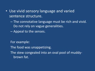 Description essay | PPT | Free Download