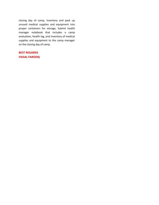 Description for camp manager/camp boss. | PDF