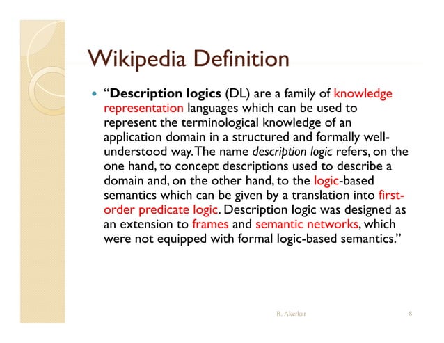 Description logics | PDF | Programming Languages | Computing