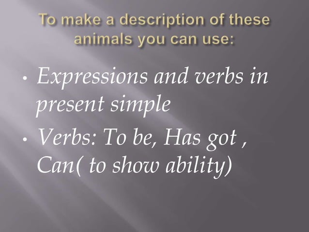 Description of Animals | PPTX