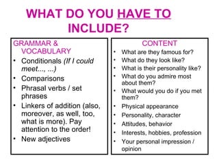 Description of a person | PPT