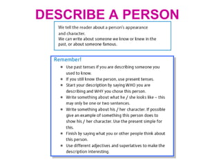 Description of a person | PPT