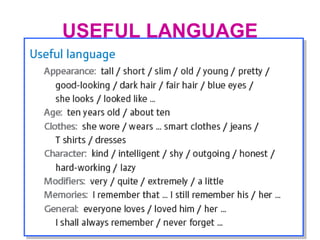 Description of a person | PPT