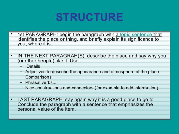 Description of a place