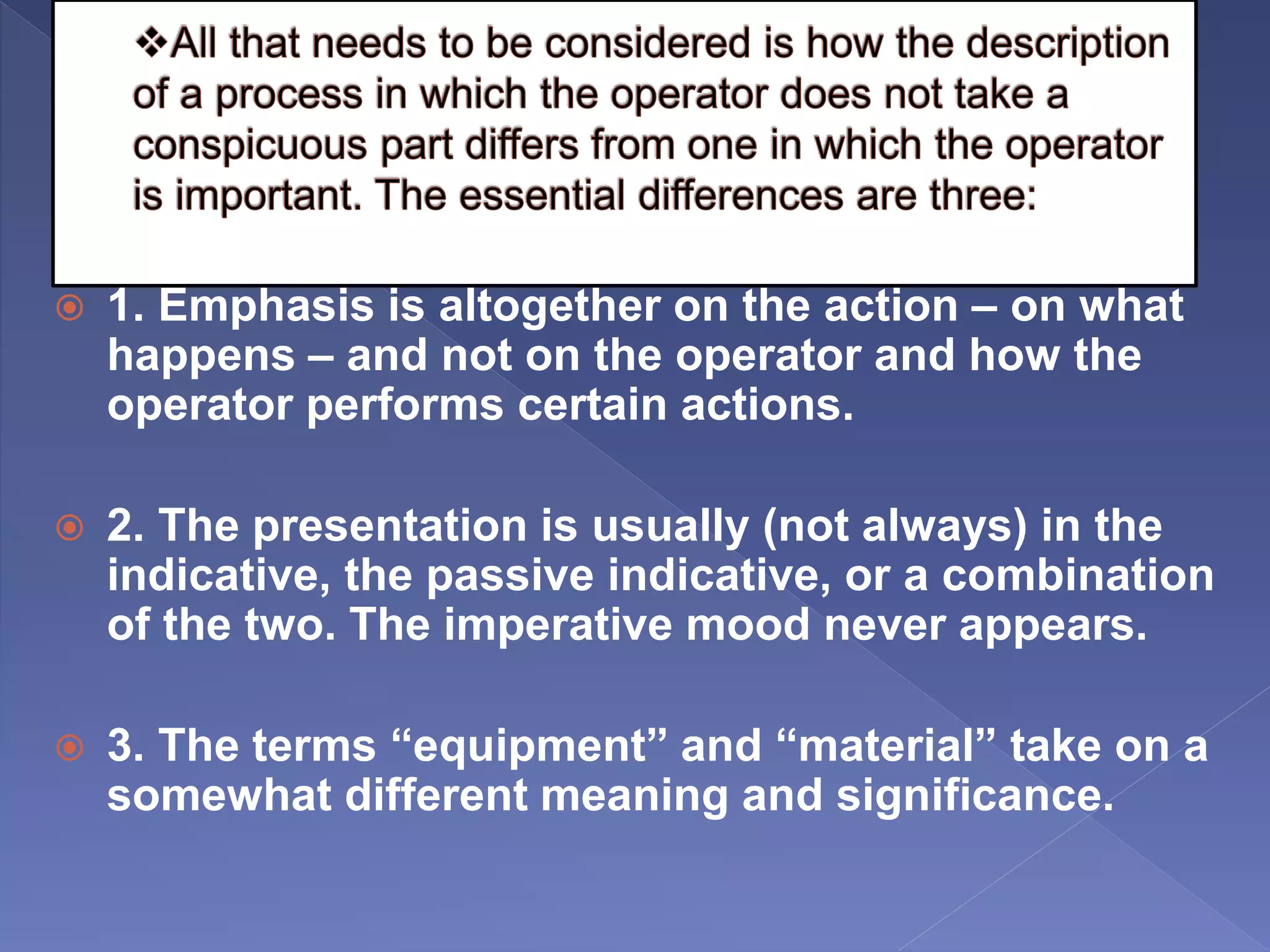 Description of a process | PPTX