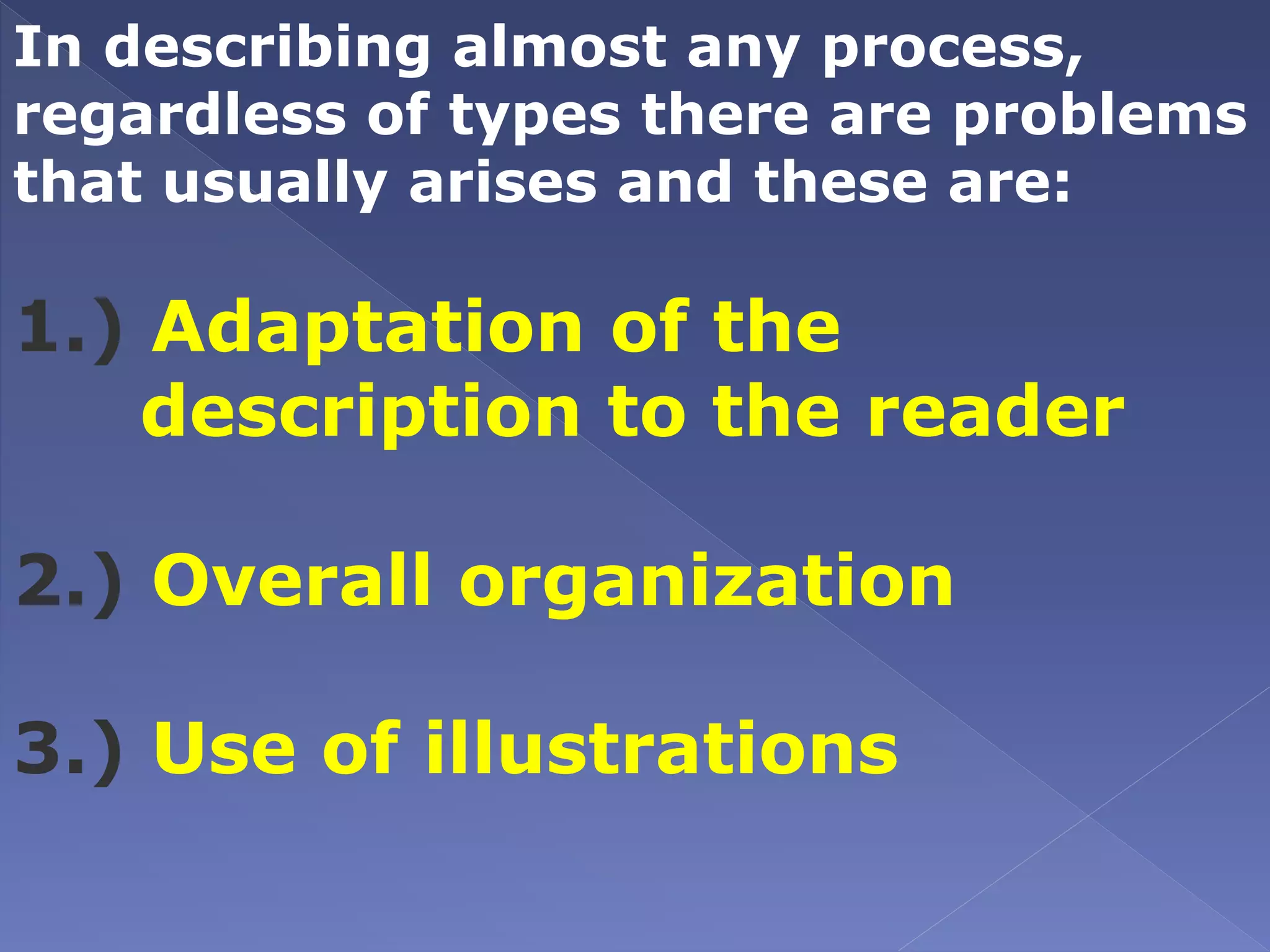 Description of a process | PPTX