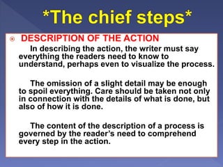 Description of a process | PPTX