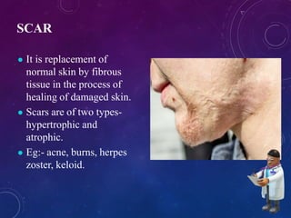 Description of basic skin lesions | PPTX
